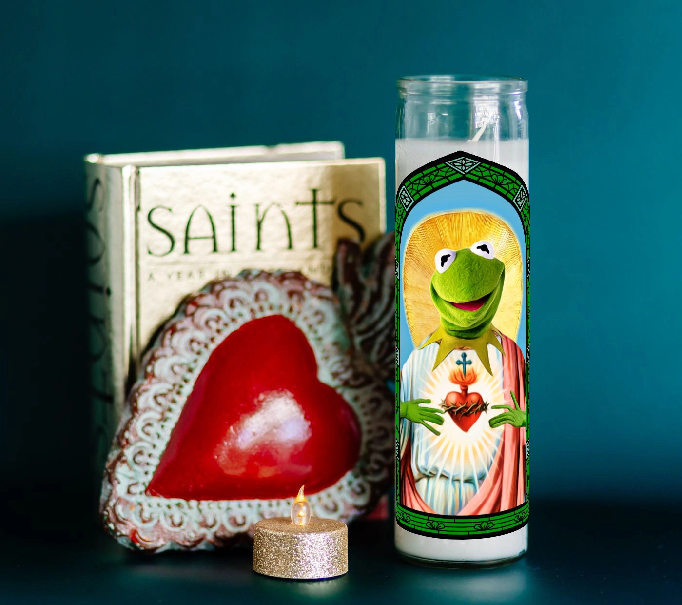 Saint Kermit - Muppets Prayer Candle – Sullivan Street Tea & Spice Company
