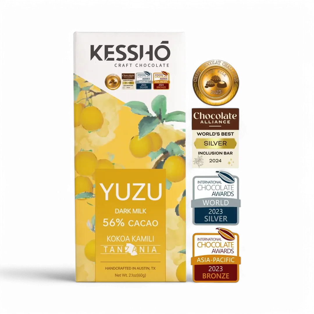 Japanese Yuzu 56% Dark Milk Chocolate Bar – Sullivan Street Tea & Spice ...